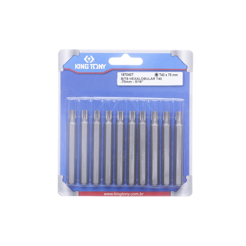 Bits ( Torx ) Intercambiável Hexalobular 80 mm - 10 mm - T20 - Código ...